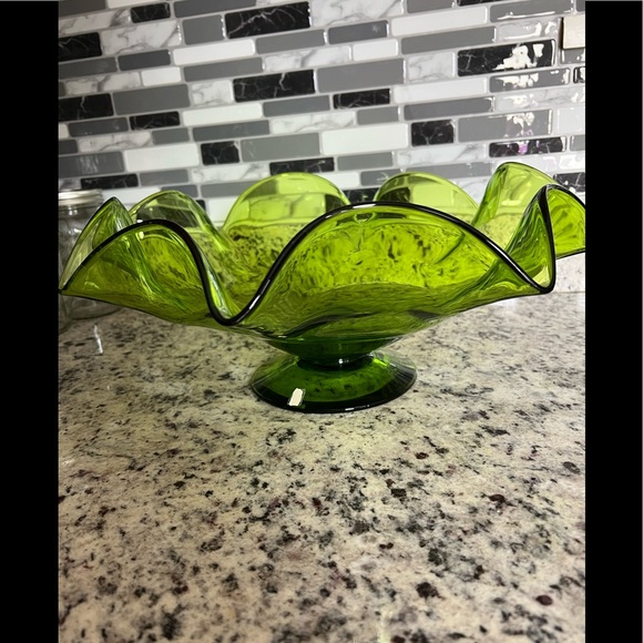 BLENKO | Other | Vintage Large Blenko Glass Dish | Poshmark